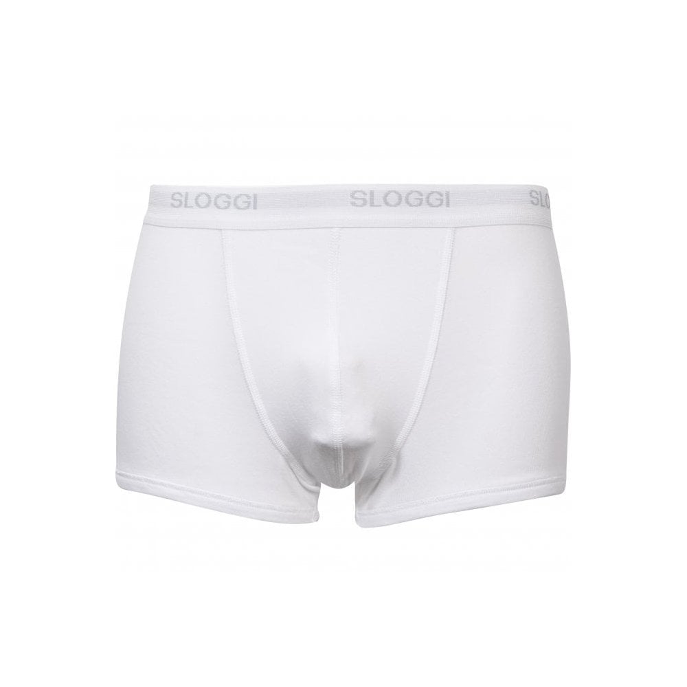 Sloggi Basic Short Boxer Trunk, White | Boxers-and-Briefs Sloggi – Boxers-and-Briefs.net