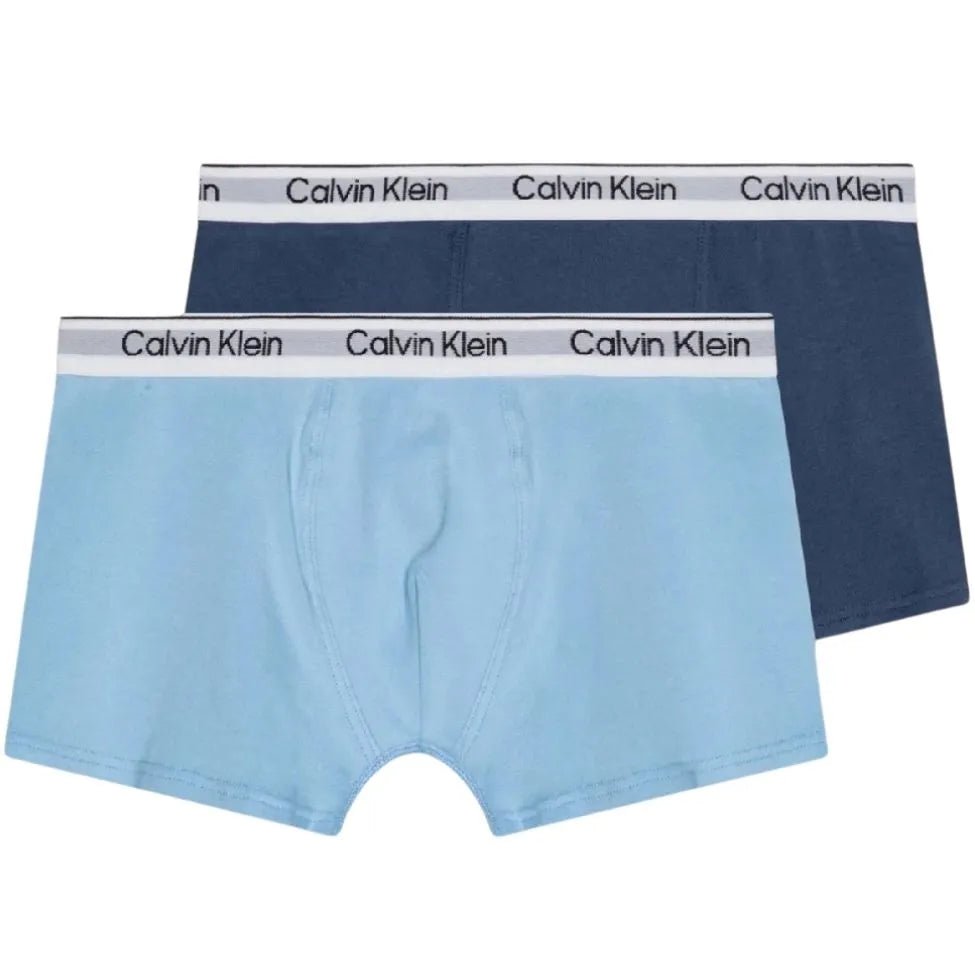 Calvin Klein Boys 2-Pack Modern Cotton Boxer Trunks, Denim/Blue ...
