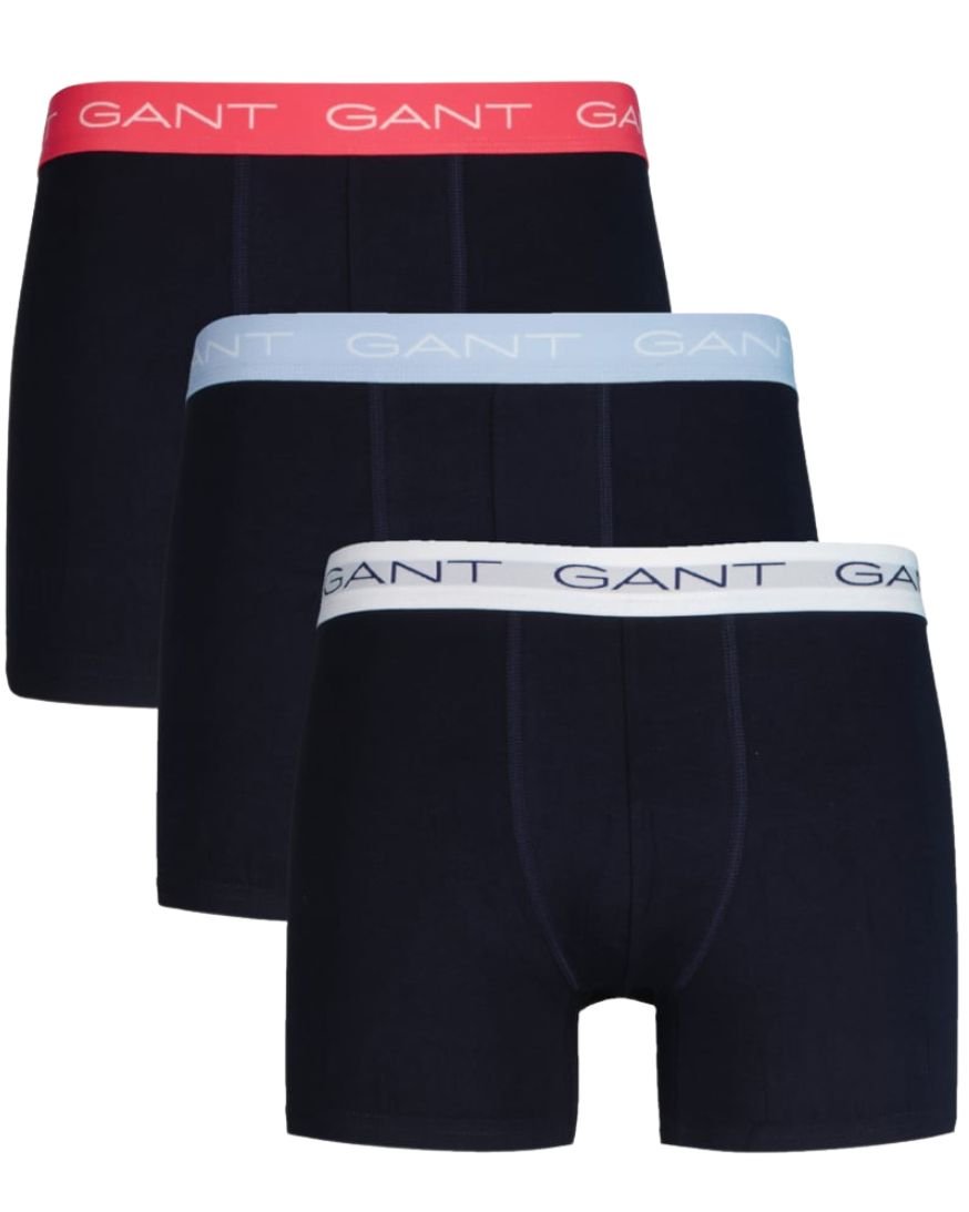 Gant 3-Pack Classic Logo Boxer Briefs, Black | B&B Gant Men – Boxers ...