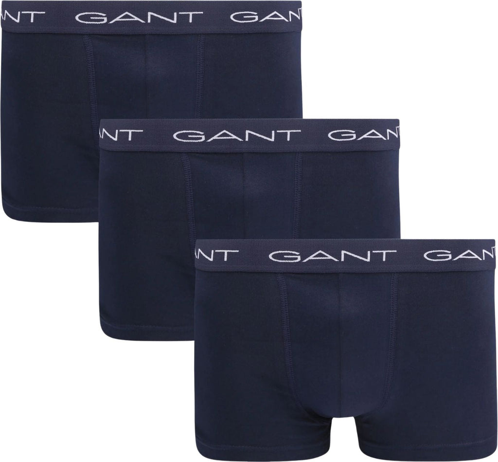 Gant 3-Pack Classic Logo Boxer Trunks, Navy | Boxers & Briefs Gant