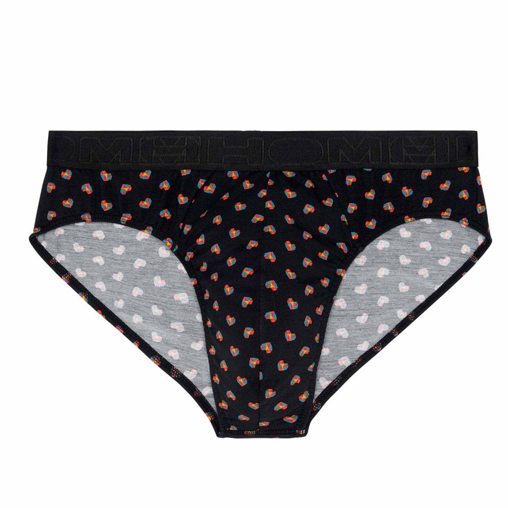 HOM Romeo Mini Briefs Black Print – Boxers & Briefs