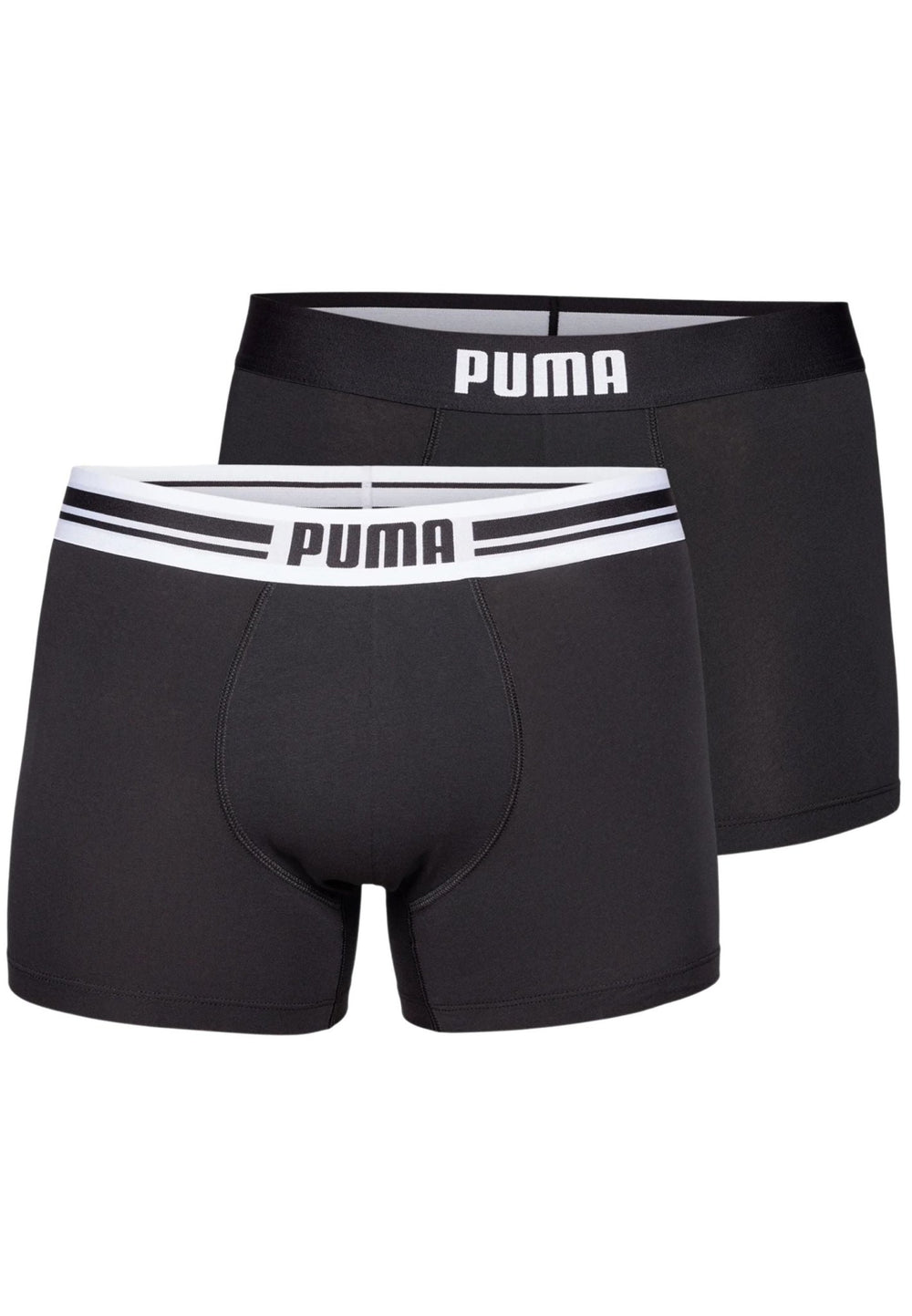 Puma 2-Pack Placed Logo Boxer Briefs, Black | Boxers & Briefs Puma Men