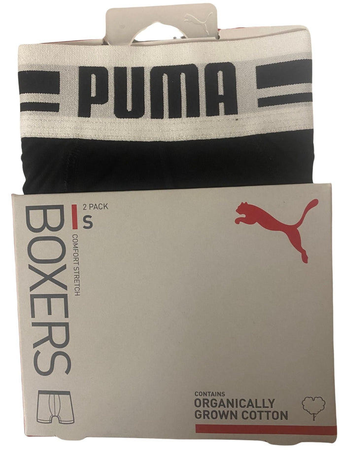 Puma 2-Pack Placed Logo Boxer Briefs, Black | Boxers & Briefs Puma Men