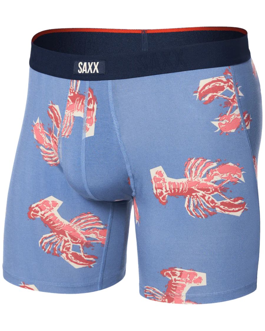 SAXX Vibe Xtra Soft Fly Boxer Brief 6", Lobster Boil | Boxers & Briefs