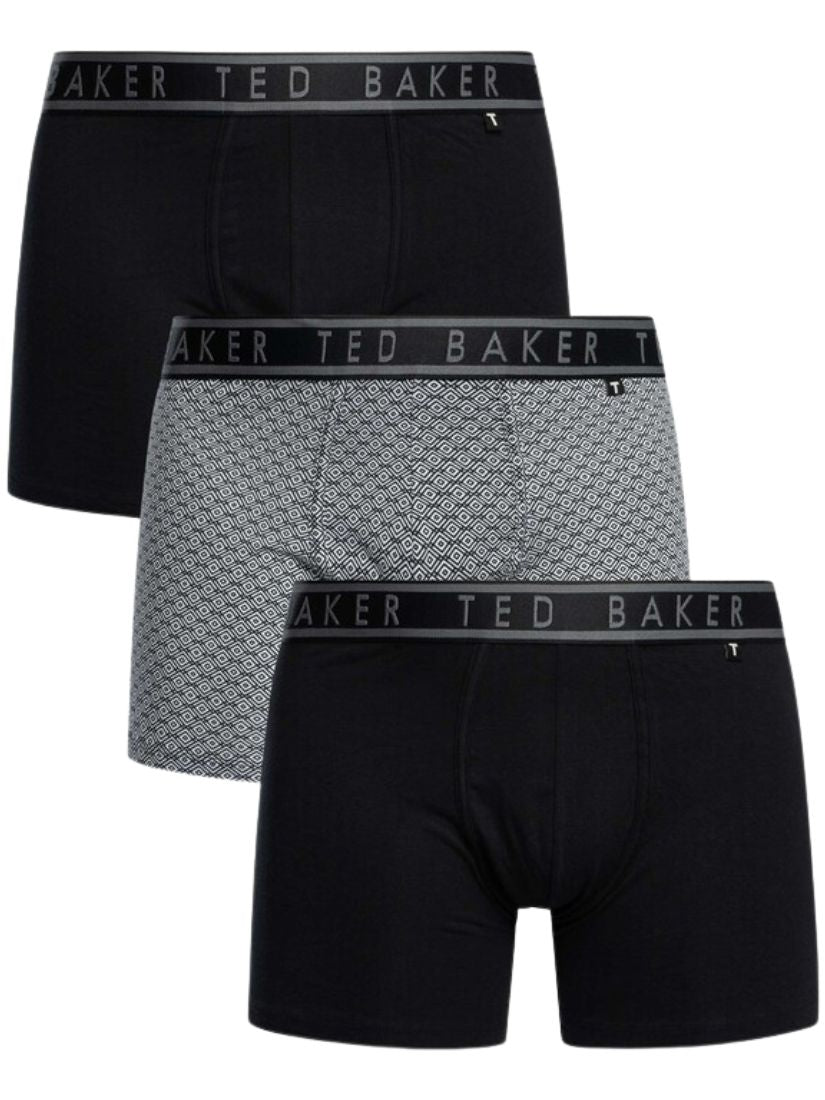 Ted Baker 3-Pack Geo Print Boxer Briefs, Black | Boxers Briefs – Boxers ...