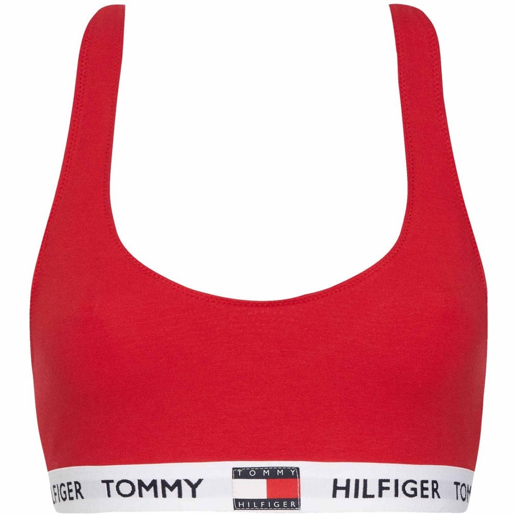 Tommy Hilfiger Women Organic Cotton Logo Bralette Tango Red – Boxers ...