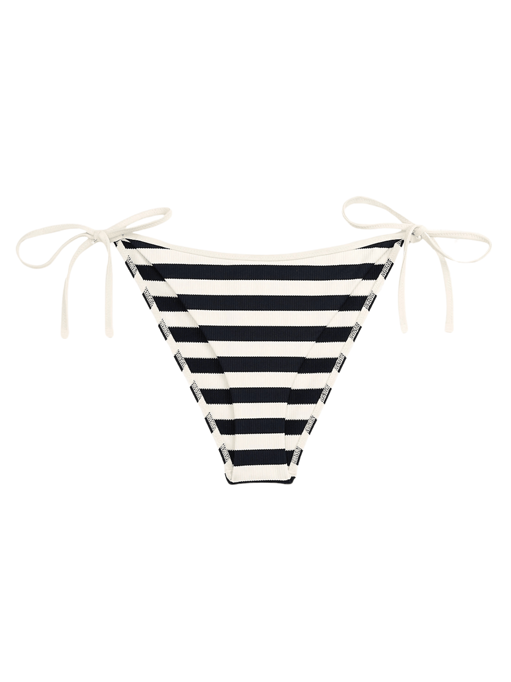 Tommy Hilfiger Nautical Stripe Ribbed Bikini Bottoms, Navy/Ivory ...